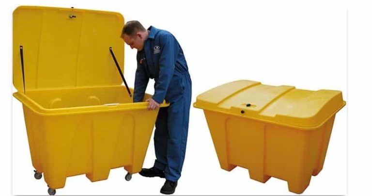 JBS500 - 500 Litre Grit / Salt Box / Storage Box. Yellow - Thompsons E ...