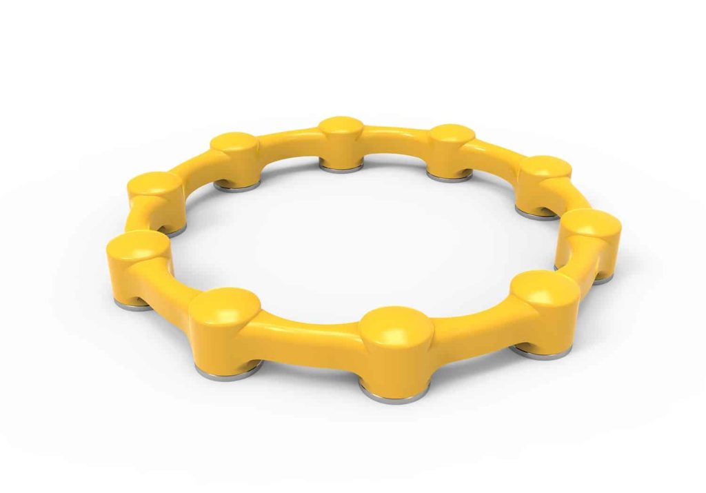 The Safewheel wheel nut retainer Yellow 32mm/33mm, 335 PCD (10-Stud ...