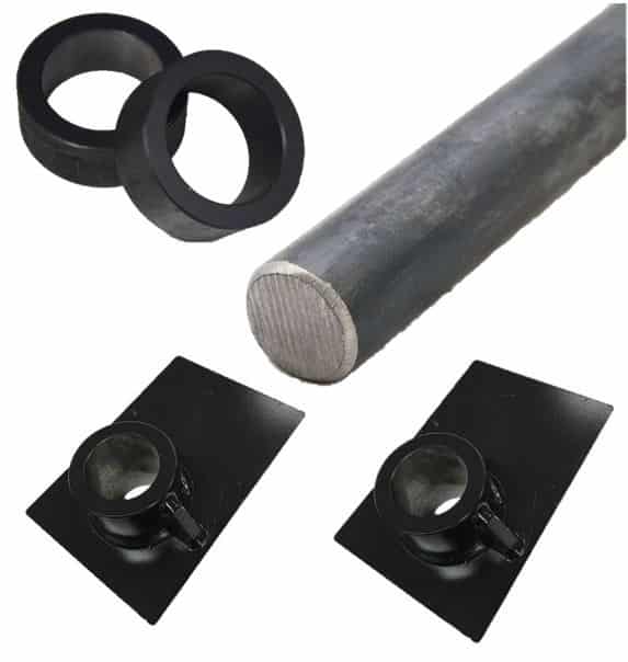 Tipper Body Hinge Bar & Chassis Bracket Kit- Not pre-drilled ...