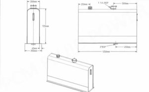 Hydraulic Steel Rear of Cab 200lt hydraulic Tank - Thompsons E Parts