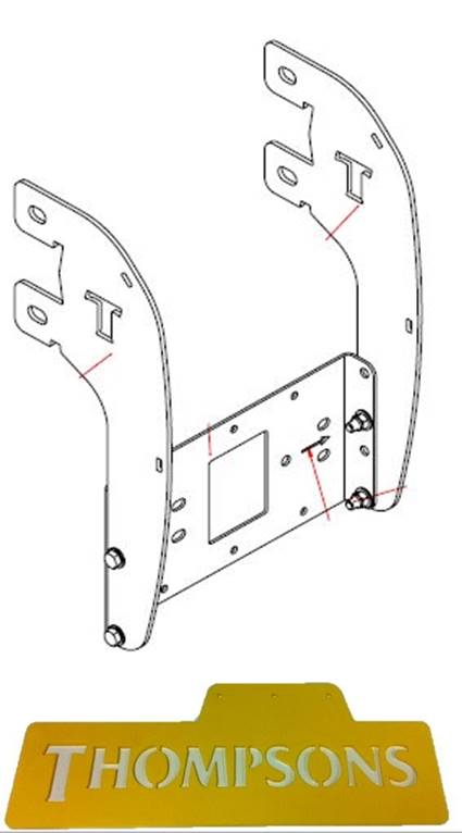 Thompsons Light Hanger Assy c/w Branded Plate-O/S (Tipper) - Thompsons ...