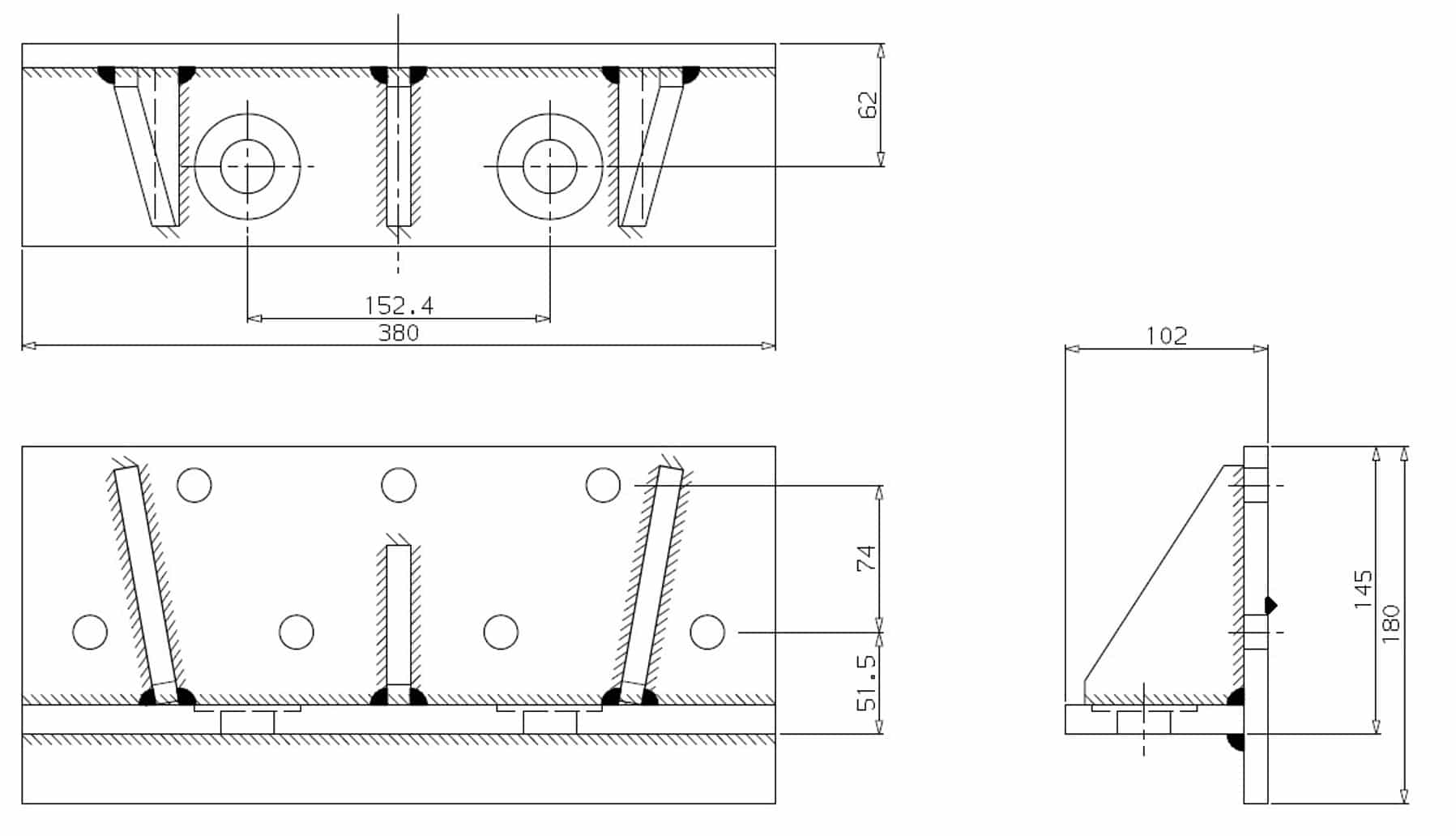Edbro Upper Rear Load Cell Tipper Bracket Each - Thompsons E Parts