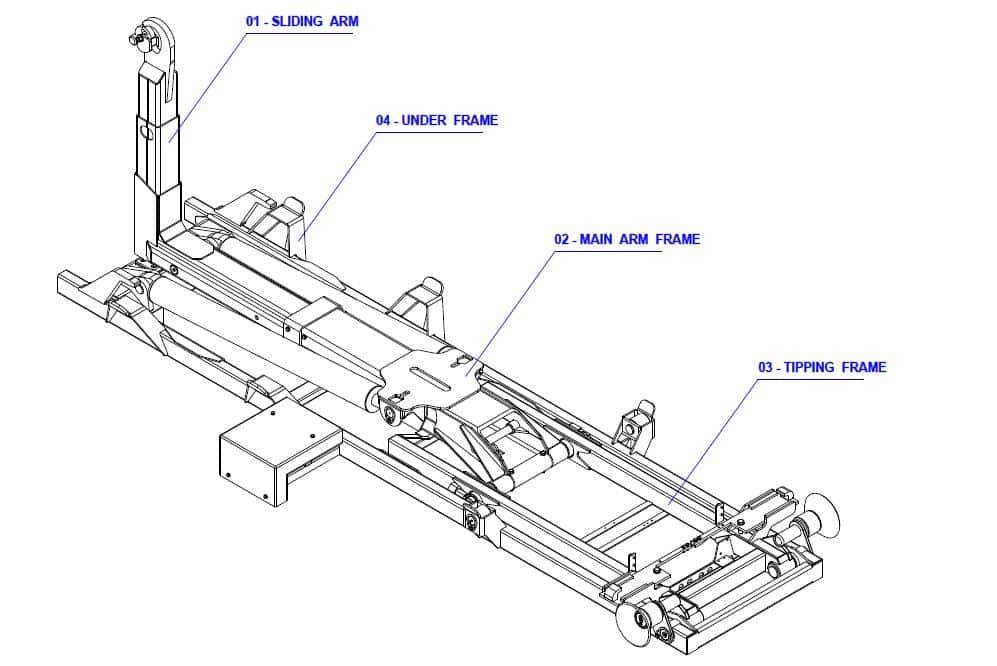 Hyvalift 06 Hookloader Tipping Frame Roller - Thompsons E Parts
