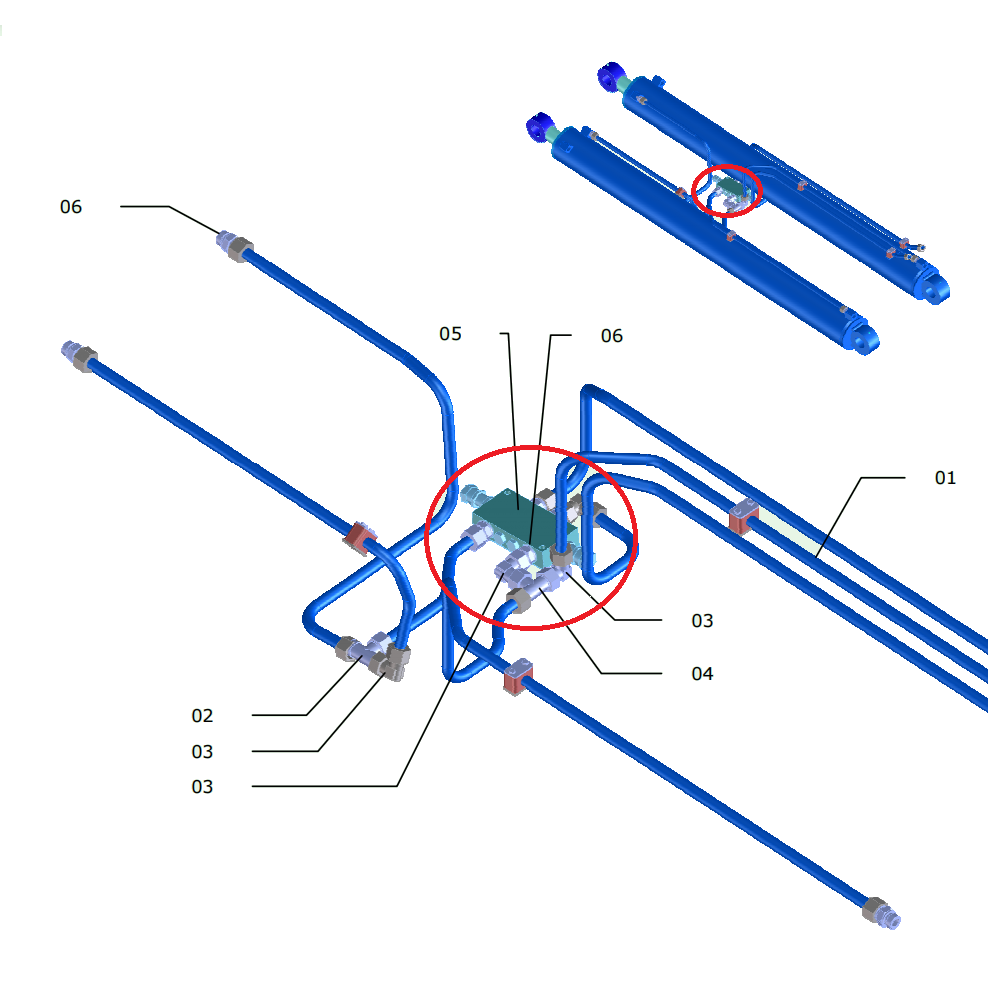Hyva Lift hooklift Balance Valve 3/4" - Thompsons E Parts