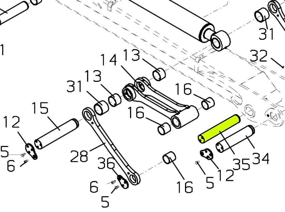 Palfinger Epsilon E-Series E100-120 Pin - Thompsons E Parts