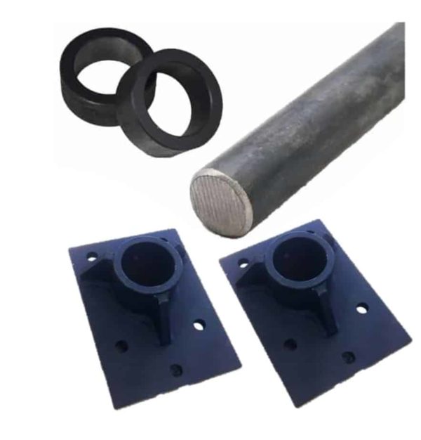 Tipper Body Hinge Bar & Edbro (Pre-Drilled) Chassis Bracket Kit ...