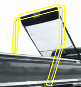 Tipper 9000 Sheeting System Arm Kit (Round-Cranked) - Thompsons E Parts