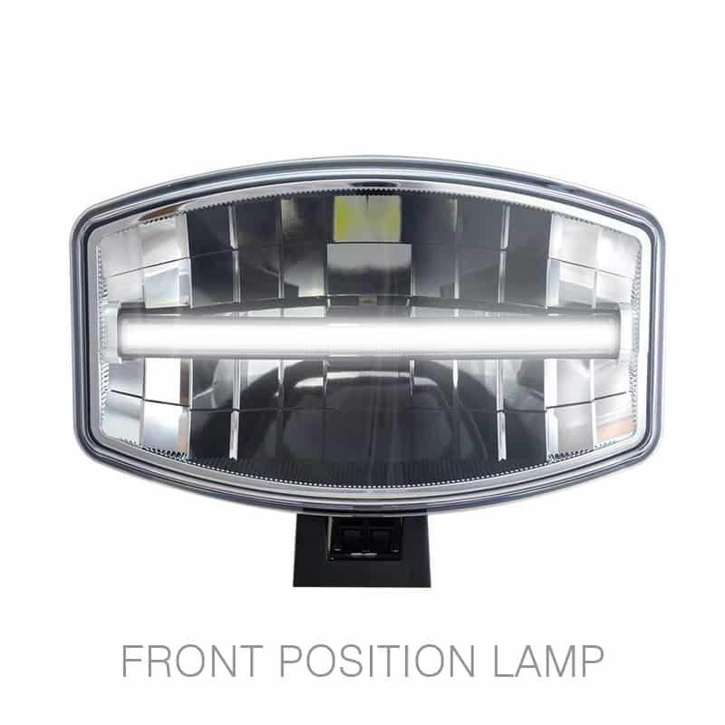 LED Oval LED Driving Lamp with Integrated Front Position Lamp ...