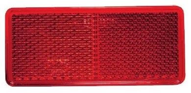 Red Self-Adhesive Rectangular REAR Reflector - Thompsons E Parts