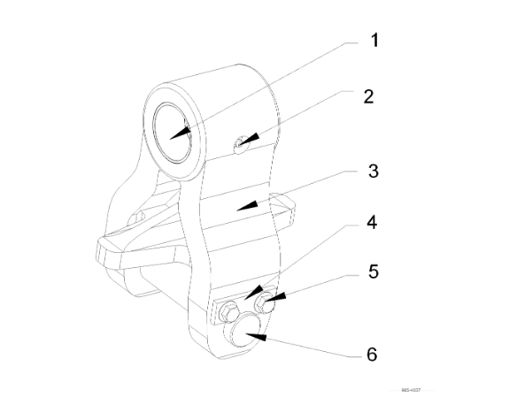Hiab Standard Upper Rotator Link - Thompsons E Parts