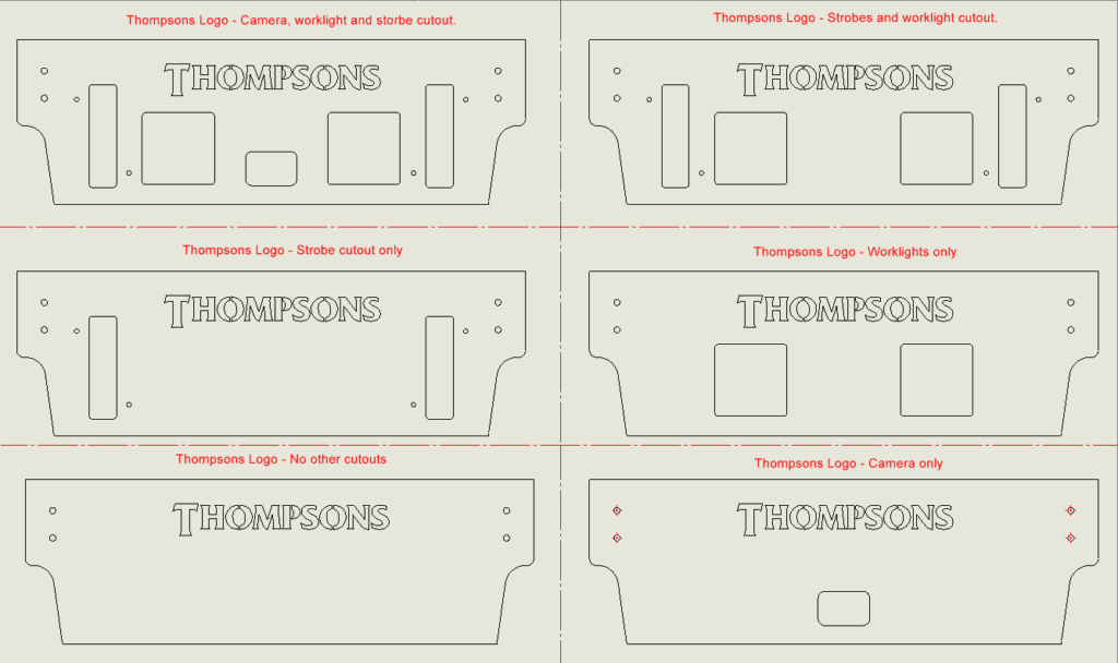 Rear Chassis Blanking Plate Aluminium - Thompsons E Parts