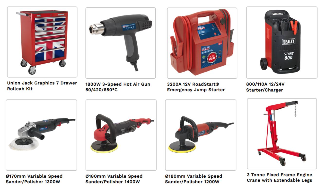 Thompsons eParts become Sealey Tools distributor - Thompsons E Parts