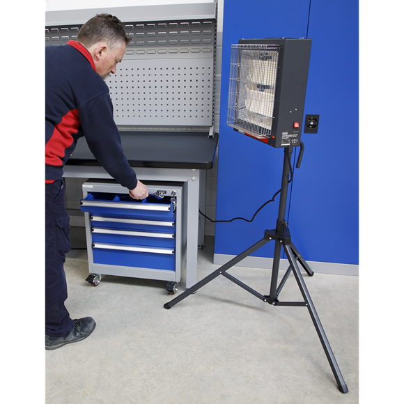 Sealey 1.4/2.8kW Ceramic Heater with Tripod Stand 230V Model ...