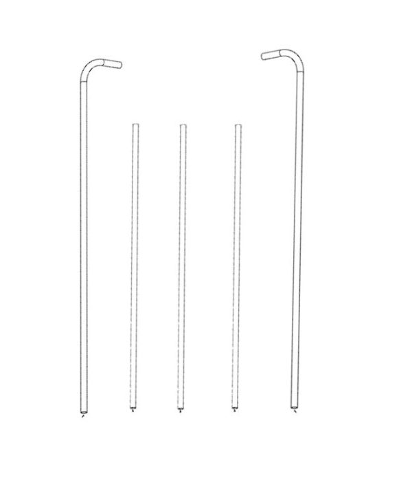 Tipper 9000 Sheeting System Arm Kit (Round-Straight) - Thompsons E Parts