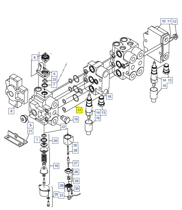 Palfinger YBD043 M-Series Intersection Valve Block Seal Kit - Thompsons ...