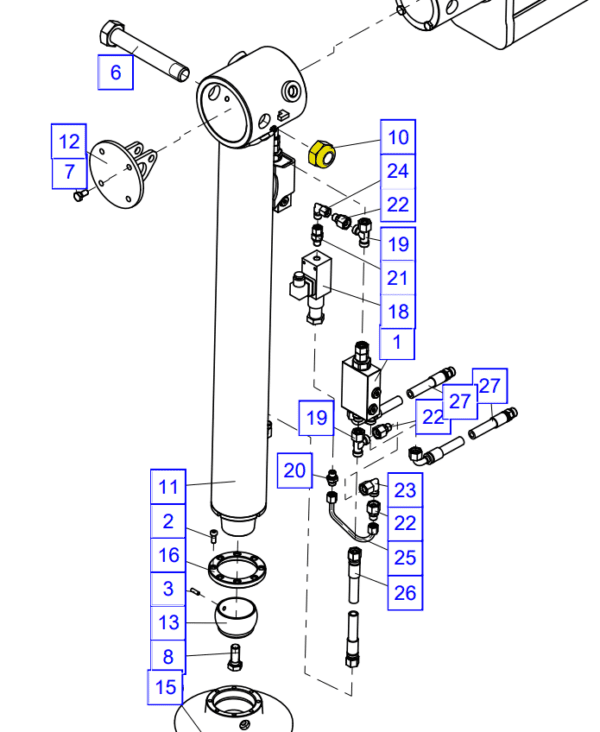 Palfinger M125LC Crane Leg Nut - Thompsons E Parts