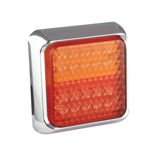 LED Square Compact Combination Lamp-Chrome Stop/Tail/Indi - Thompsons E ...