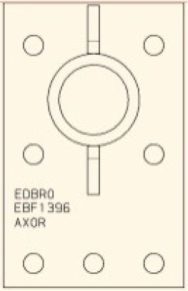 Edbro Tipper Chassis Bracket - Pre-Drilled - Mercedes AXOR & ACTROS (3 ...