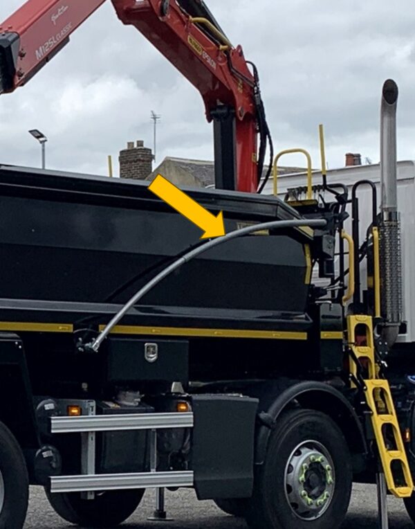 Covermaster (Tipper GRAB) Upper curved arm O/S (Drivers side ...