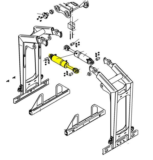 KM331 Brick Grab Hydraulic Ram Assembly - Thompsons E Parts