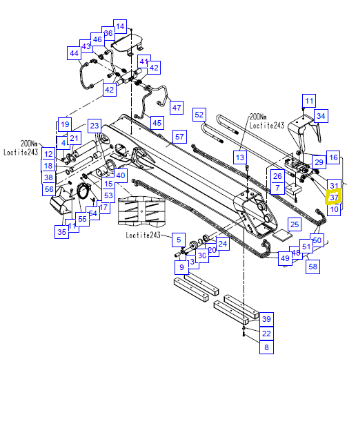 Palfinger Epsilon M Series - Metal Hose - Top - Thompsons E Parts