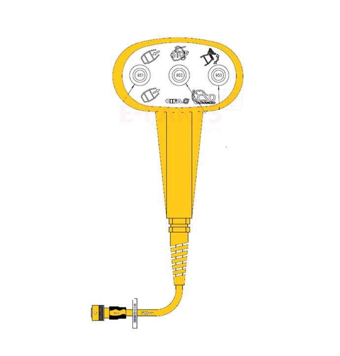 CIFA Mixer Hand Held CSD Remote Control Panel - Thompsons E Parts