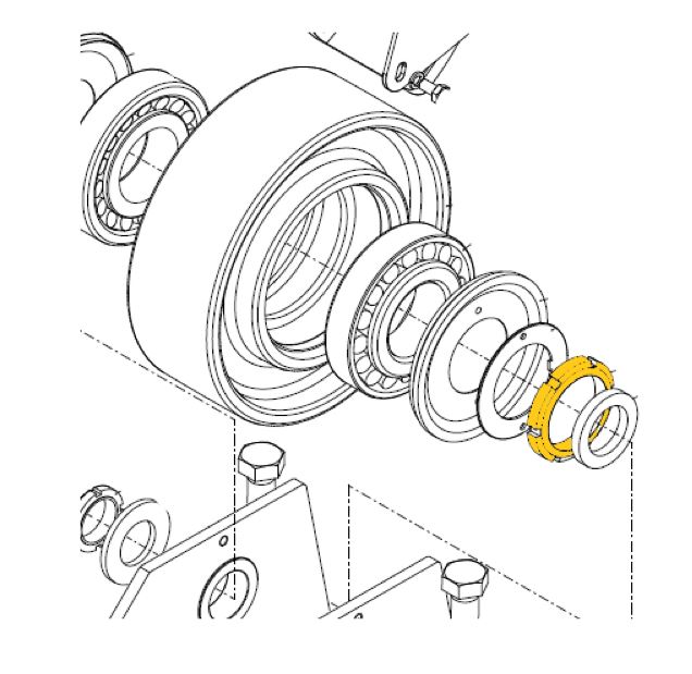 Cifa Mixer Drum Assembly Self-locking Ring Nut - Thompsons E Parts