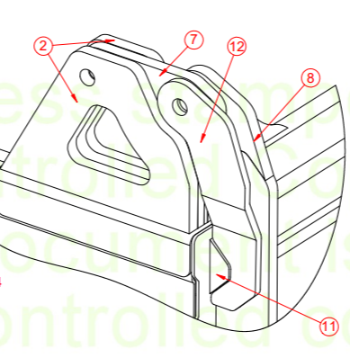 Thompsons Loadmaster Double Pivot Hinge Top Arm - Thompsons E Parts