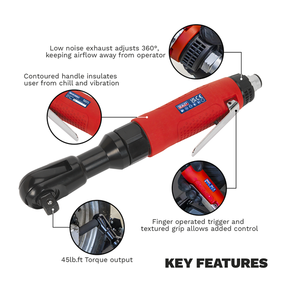 Air Ratchet Wrench 1/2"Sq Drive - Thompsons E Parts