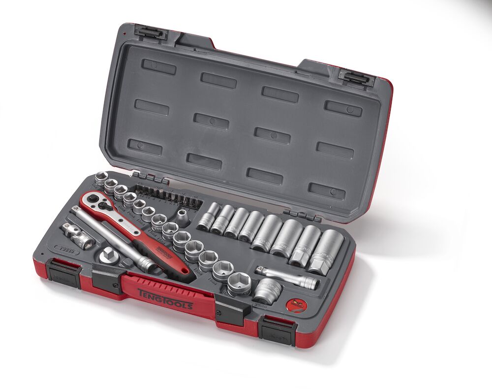 TENG MECCA PRO 3/8" Socket Set 6 pt 39 Pieces - Thompsons E Parts
